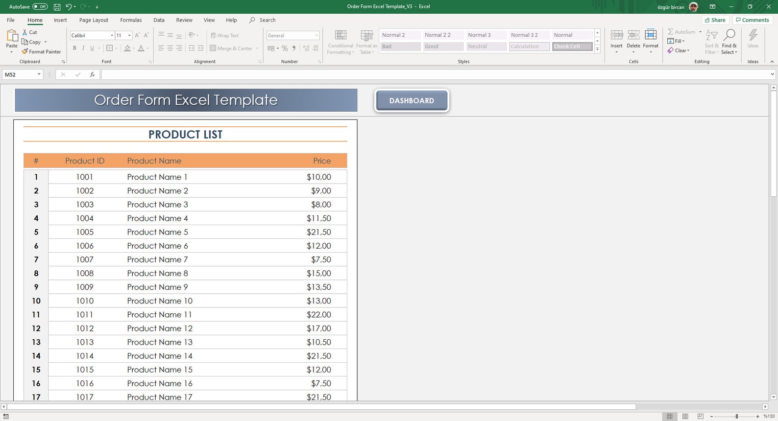 Excel-sjabloon voor bestelformulier formulier voor kleine - Etsy Nederland