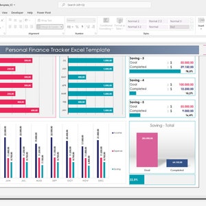 Personal Finance Tracker Excel Template: Household Budget Planner - Etsy