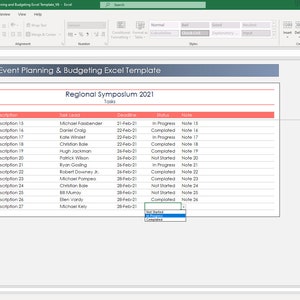 Event Planning & Budgeting Excel Template: Editable Event Tracker - Etsy
