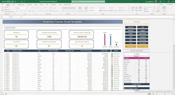 Inventory Tracking Template Excel