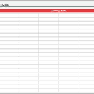 Employee Directory Excel Template: Business Organization Tracker ...