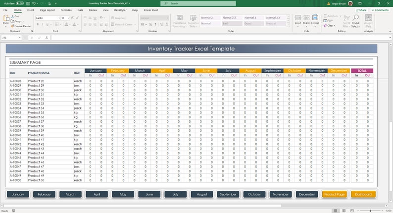 Voorraadbeheer Excel-sjabloon Spreadsheet voor - Etsy Nederland
