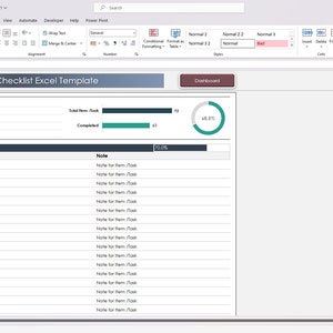 Project Control Checklist Excel Template | Task Control Checklist ...