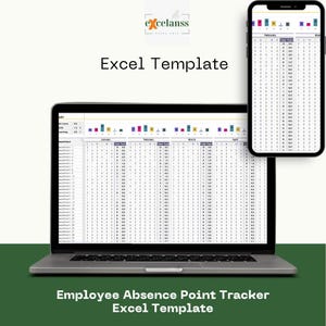 Employee Absence Point Tracker Excel Template: Point Calculator - Etsy