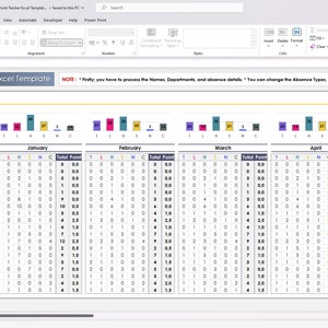 Employee Absence Point Tracker Excel Template: Point Calculator - Etsy