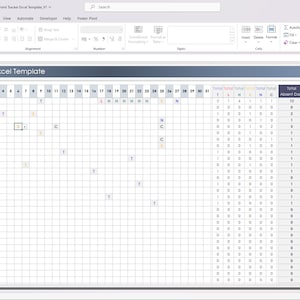 Employee Absence Point Tracker Excel Template | HR Attendance Tracking ...