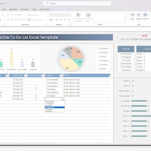 Teacher To-do List Excel Template Educator's Task Tracker Teacher's ...