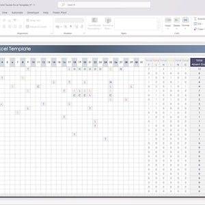 Employee Absence Point Tracker Excel Template: Point Calculator - Etsy
