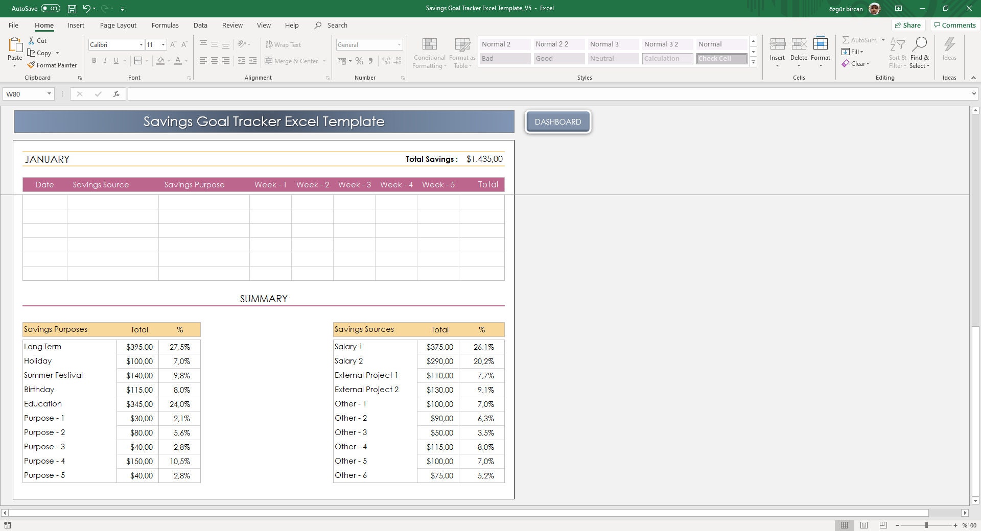 Savings Planner Excel Ladegchicago Savings Planner Excel Ladegchicago