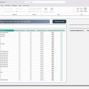 Employee Training Tracker Excel Template: Staff Development Spreadsheet ...
