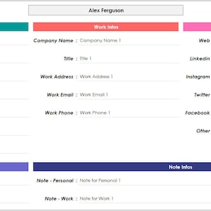 Plantilla de Excel para directorio de contactos: Lista de contactos ...