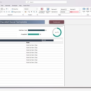 Project Control Checklist Excel Template | Task Control Checklist ...