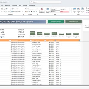 Multi Project Budget and Cost Tracker Excel Template | Budget and Cost ...