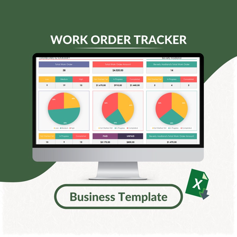 Work Order Tracking - Etsy
