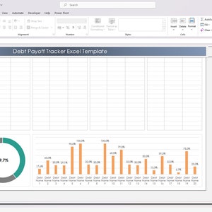 Debt Payoff Tracker: Excel Template | Personal Finance & Loan Payment ...