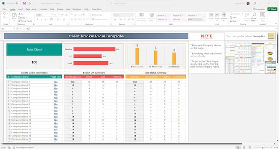 Account Management Template Excel