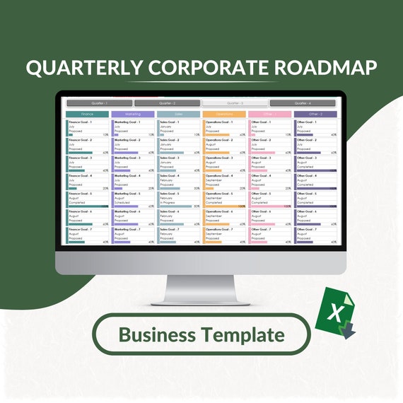 Excel Roadmap Template
