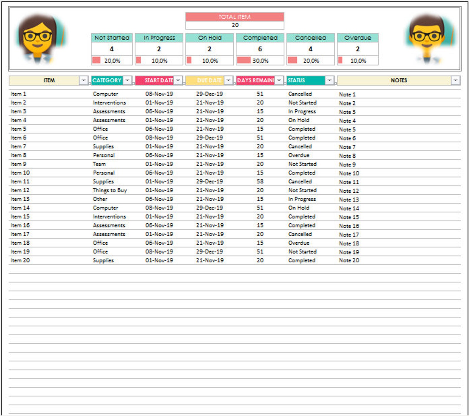 Teacher to Do List Excel Template Teacher Planner Teacher - Etsy