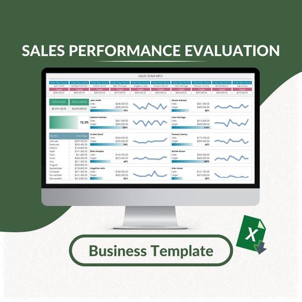 Excel Template - Etsy