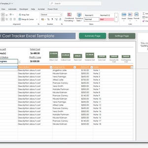 Multi Project Budget and Cost Tracker Excel Template | Budget and Cost ...