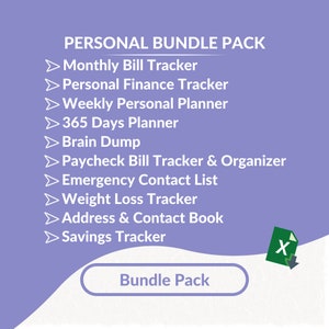 Personel 10 Useful Excel Templates Bundle Pack | Excel Budget Templates ...