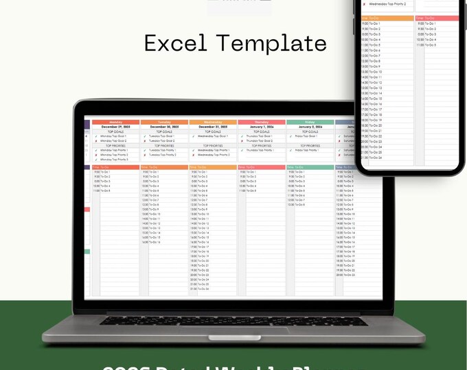 SMART Goal Analysis Excel Template: Printable Personal Planner ...