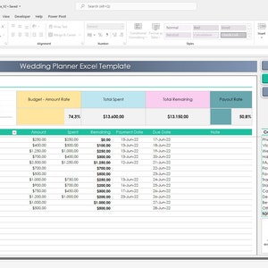 Wedding Planner Excel Template Wedding Planning Bundle Pack Wedding ...