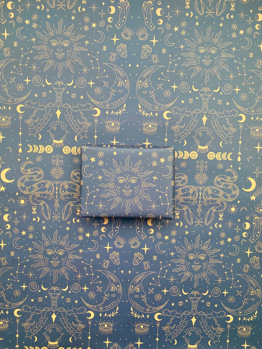 Sun and Moon Celestial A2 Wrapping Paper Sheet- Sun Signs / Moon Child ...