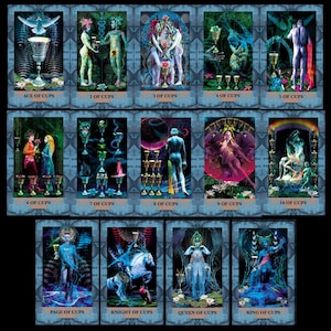 Blue Stone Tarot Deck - Etsy