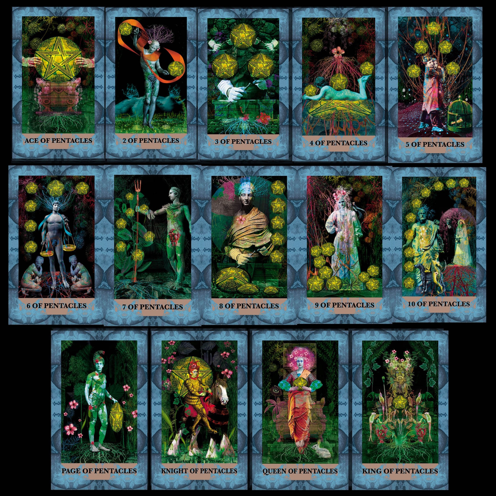 Blue Stone Tarot Deck - Etsy