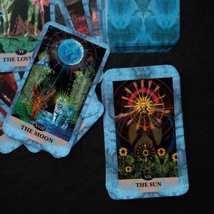 Blue Stone Tarot Deck - Etsy