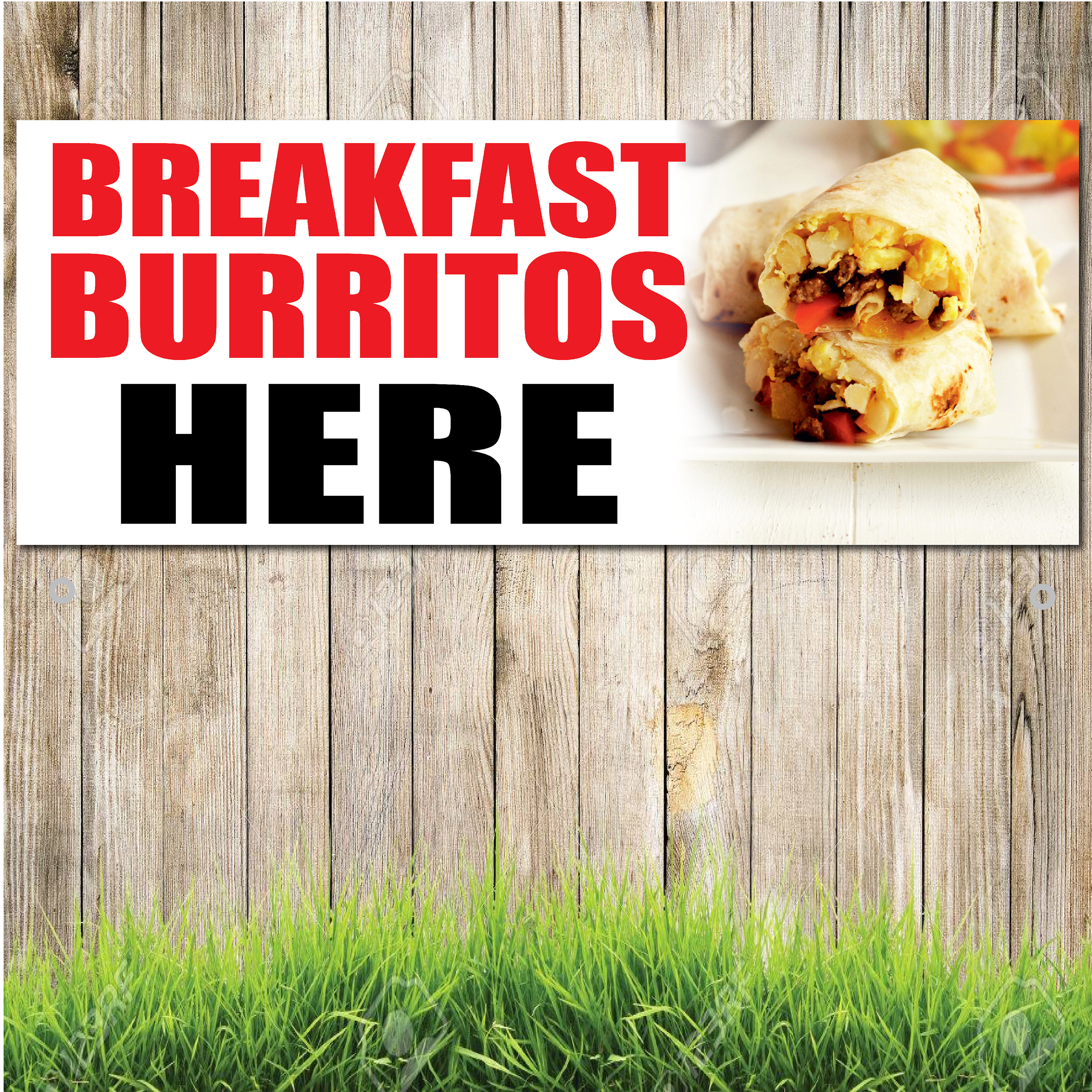 Breakfast Burrito FULL COLOR Advertising Vinyl Banner Flag - Etsy