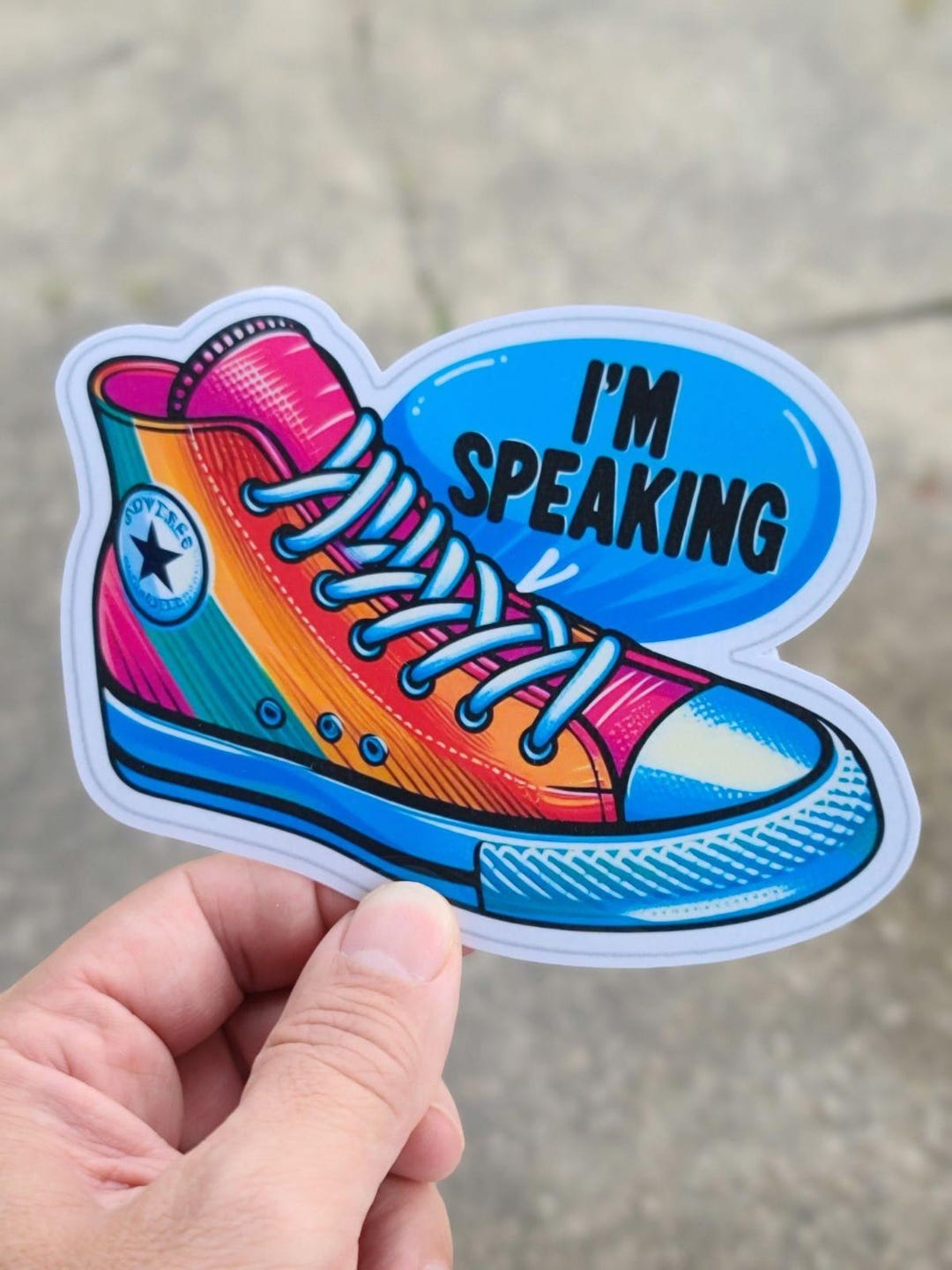 Kamala Harris I'm Speaking Sticker or Magnetic, Empowerment Sticker ...