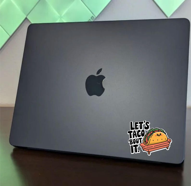 Let's Taco 'bout It Sticker | Cute Taco Pun Sticker | Perfect for ...