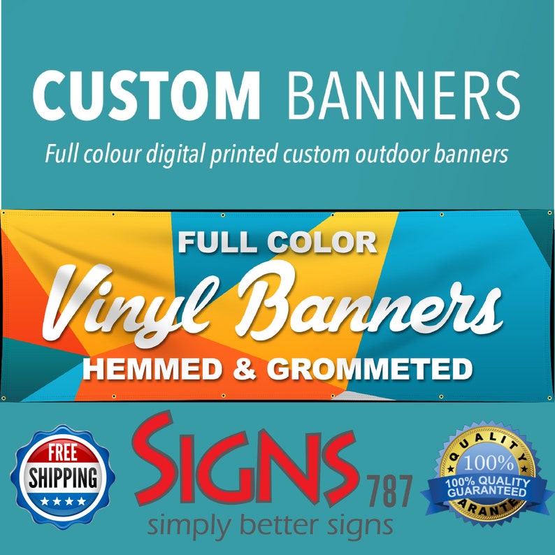3' X 7' Full Color Custom Banner High Quality Vinyl - Etsy