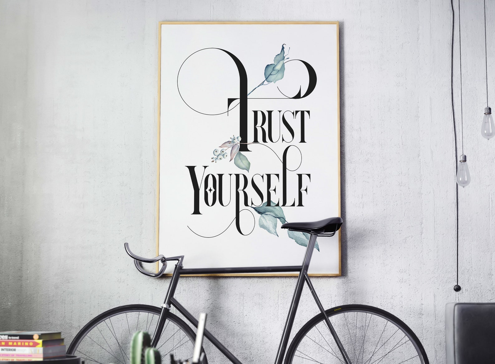 Trust Yourself Digital Wall Art Motivating Quote - Etsy