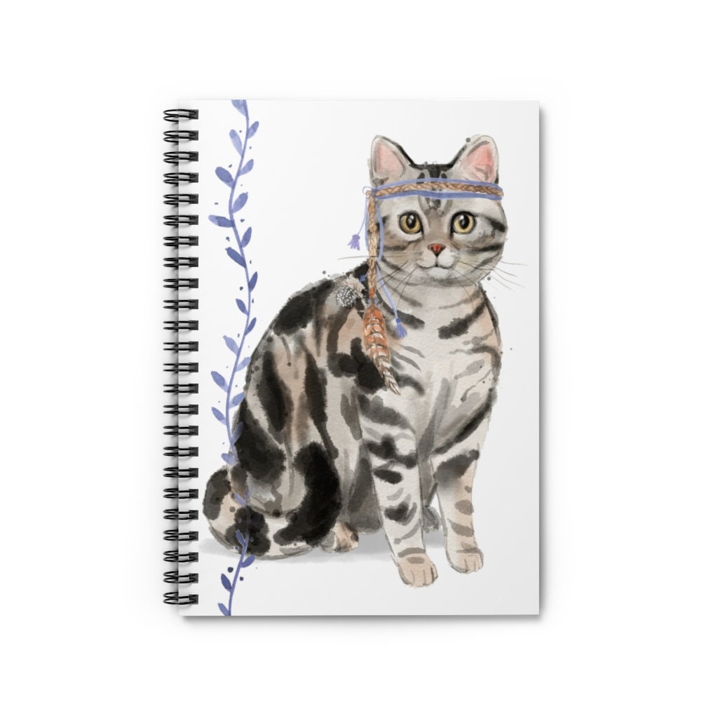 American Shorthair Cat Notebook Cute Cat Cute Notebook American Cat ...