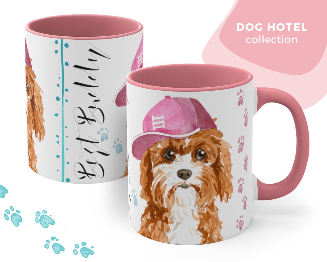 Cavapoo – Designer Mug | Two Accent Colors | Mug for Dog Lovers | DOG ...