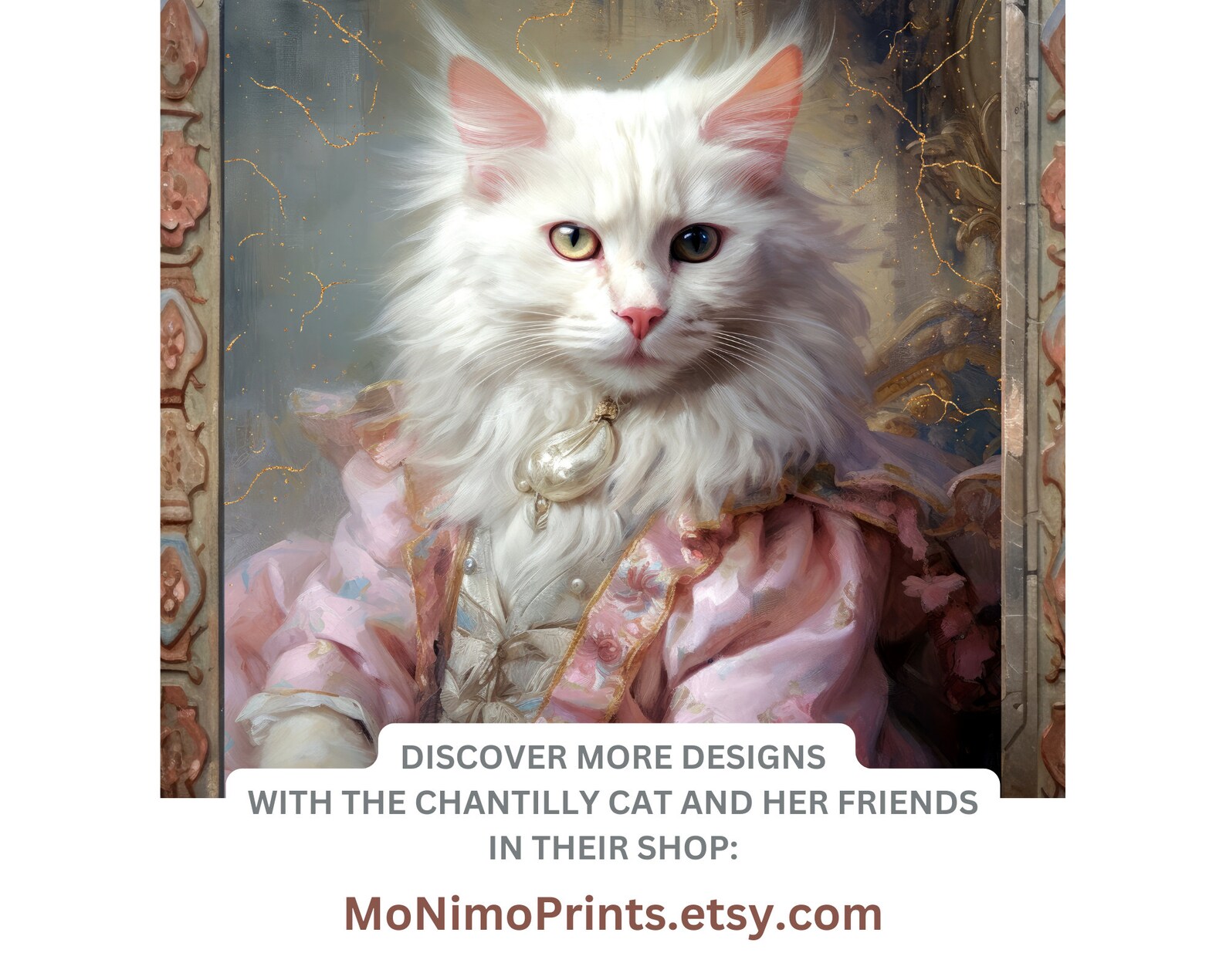 Chantilly Cat Cat Notebook Journal, Custom Spiral Notebook, Optional ...