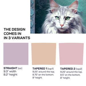 Tiffany Cat – Tumbler Template– Skinny Tumbler Seamless Sublimation ...