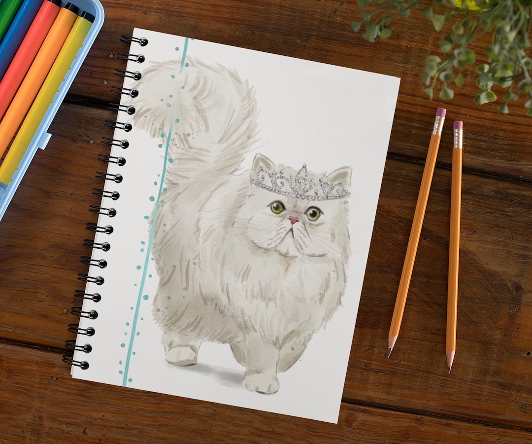 Persian Cat Notebook Cute Cat Cute Notebook Persian Cat Notebook CAT ...