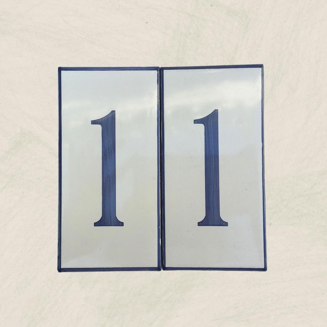 House Number Sign Traditional Portuguese Blue Tiles / Ref. 055 - Etsy