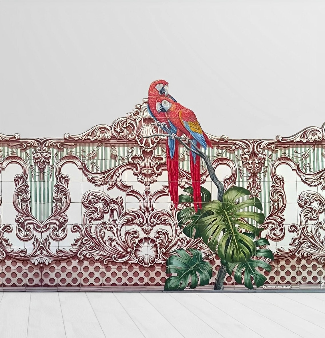 Parrots Handmade Rustic Portuguese Tiles / Custom Tiles - Project QUOTE ...