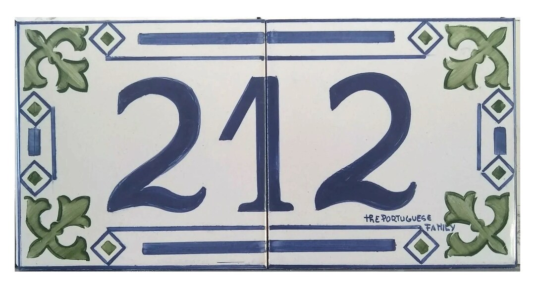 House Number Sign / Address Sign / Tiles Mural / 6x6 Tile / Custom ...
