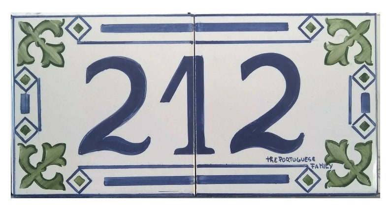 House Number Sign / Address Sign / Tiles Mural / 6x6 Tile / Custom ...