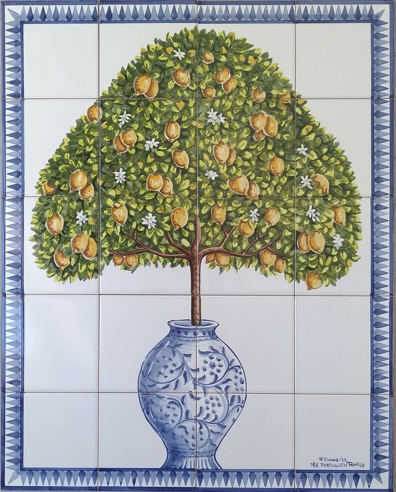Tiles Art / Tiles Mural / 6x6 Tile / Kitchen Portuguese Tiles - Etsy