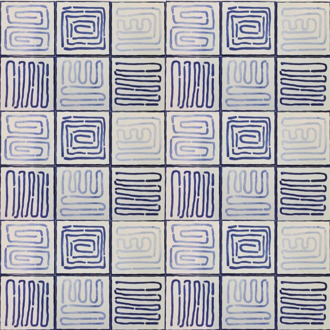 Hand Painted Portuguese Tiles / Blue Kitchen Backsplash / Portuguese ...