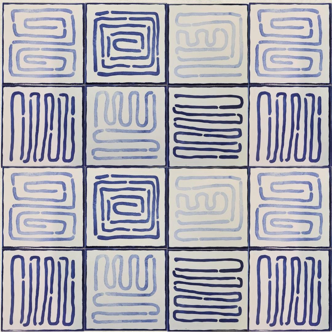 Hand Painted Portuguese Tiles / Blue Kitchen Backsplash / Portuguese ...