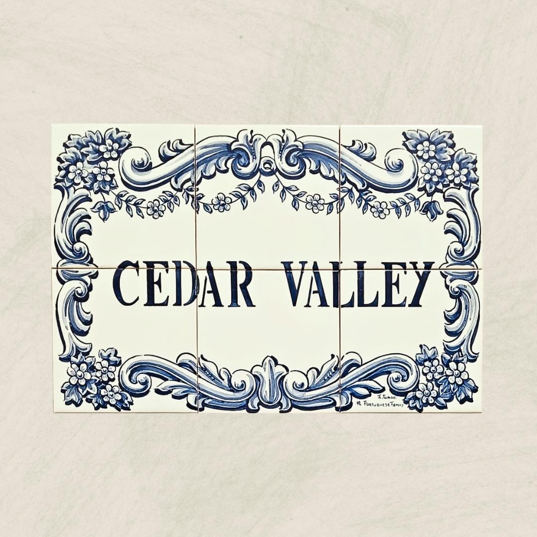 Traditional Blue Custom House Address Sign / Portuguese Tiles / Ref ...