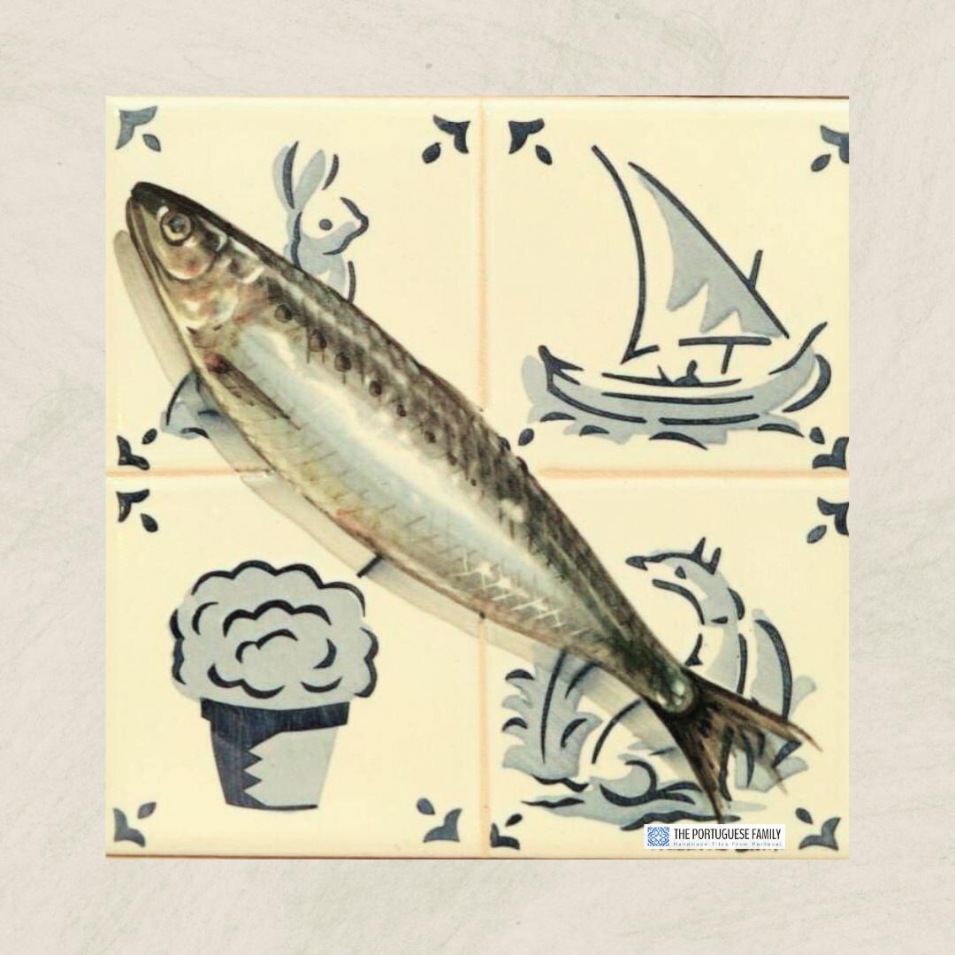 Traditional Sardine Portuguese Tiles / Portuguese Tiles / Home Decor - Etsy
